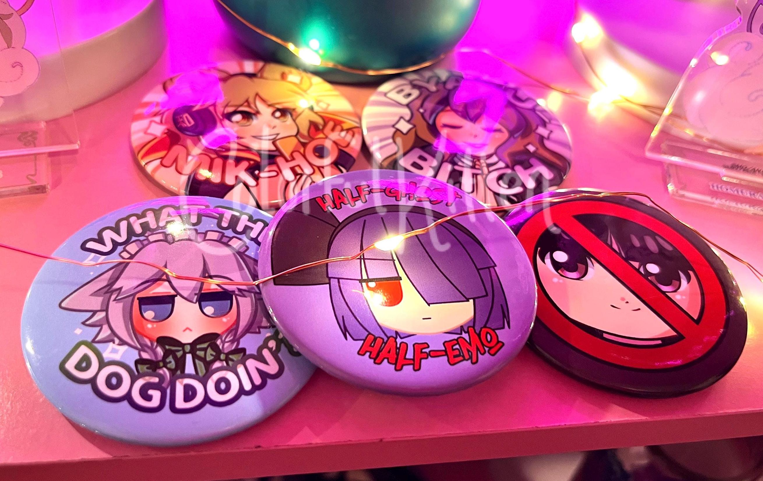 Touhou Project Assorted Tin Back Button Pins 2.25in (5.8cm) - Etsy