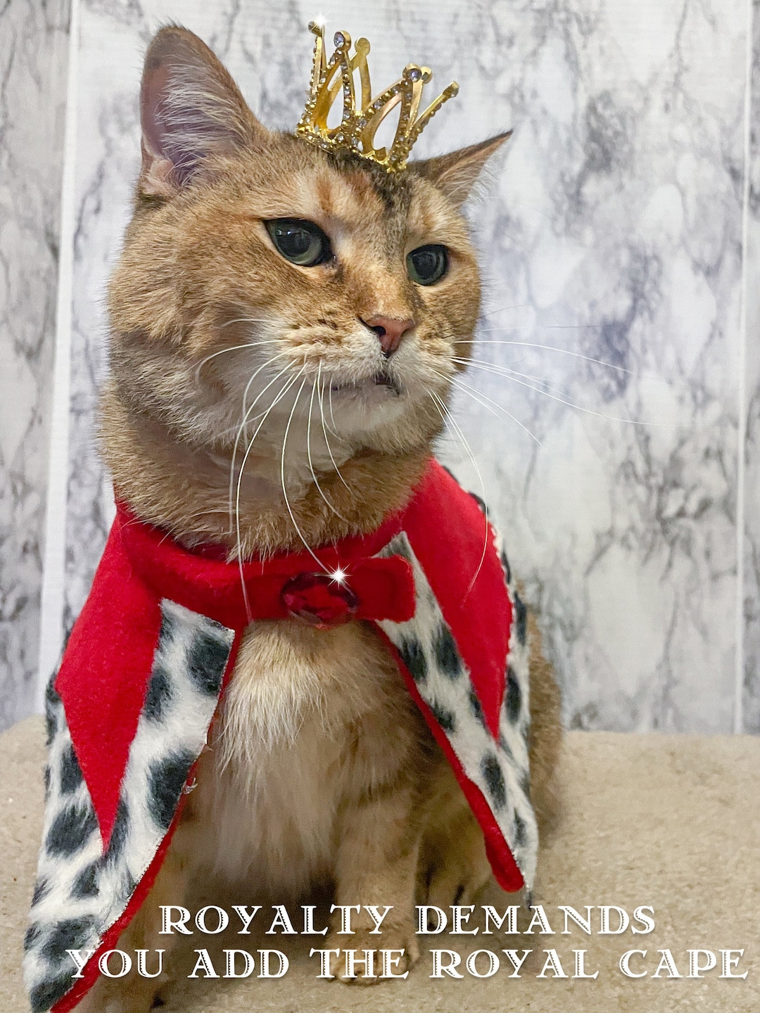 Mini Gold Metal Cat Crown - Cat King or Queen - Crown for Cat, Crown ...