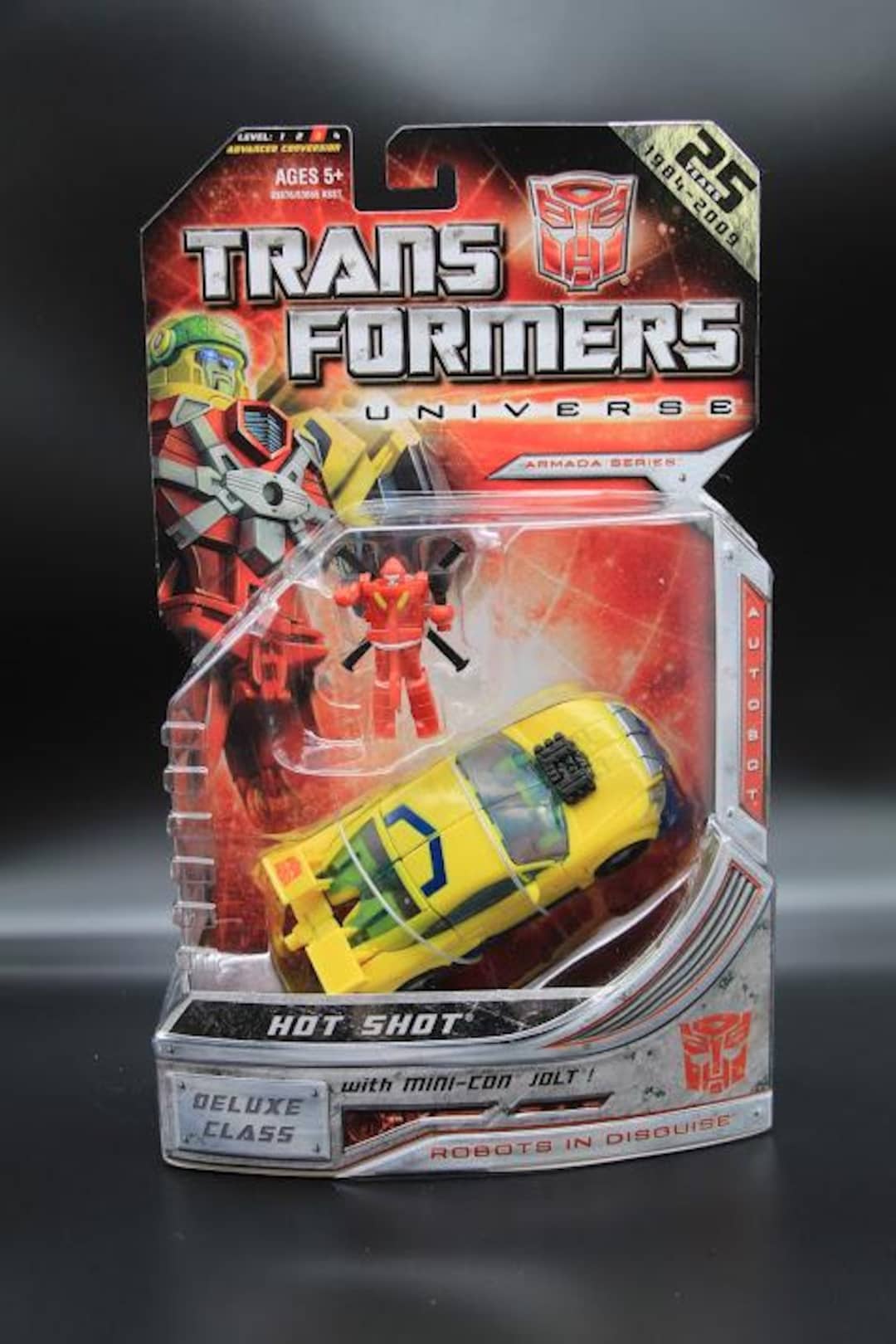 Vintage Transformer - Hot Shot With Mini Con Jolt - Autobot - Deluxe ...