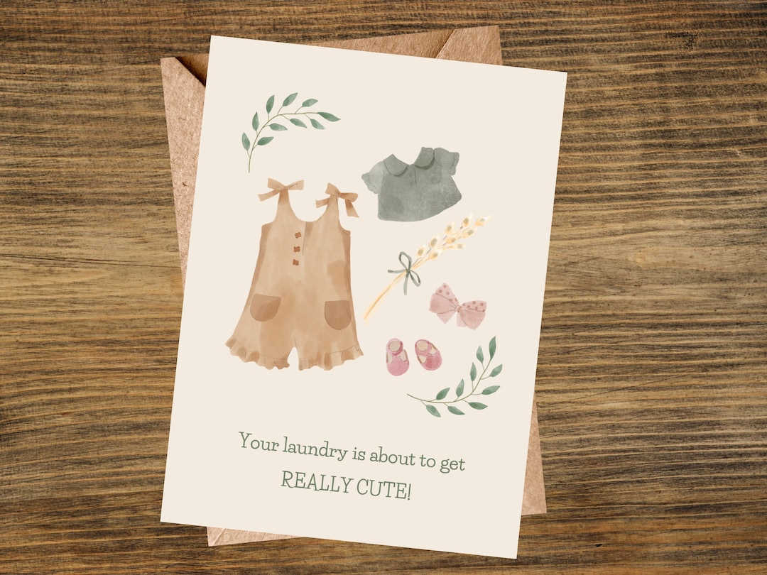 Your Laundry is About to Get Really Cute Funny Baby Shower Congrats ...