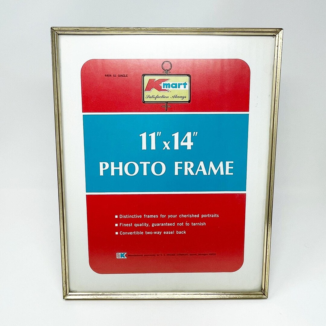 Vintage Gold Brass Photo Frame Display Easel 11x14 Kmart Gallery Wall ...