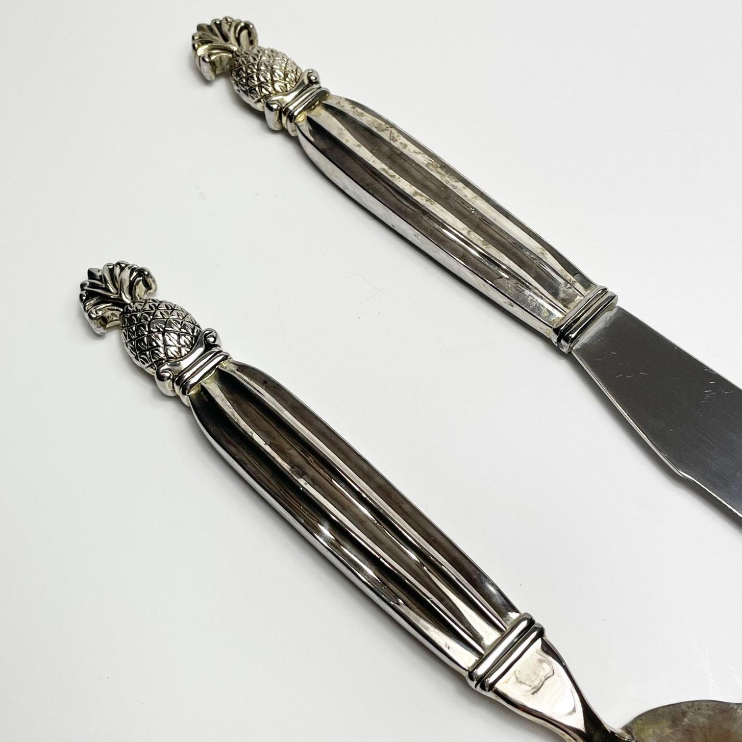 Vintage Godinger Wedding Special Occasion Cake Serving Set Pineapple ...