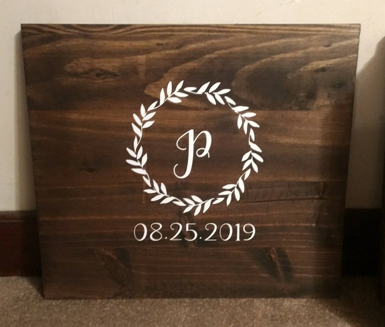 Wedding Guest Book Sign, Alternative Signature Board, Customized With ...