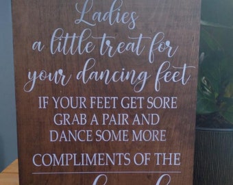 Dancing Feet Wedding Sign | Etsy