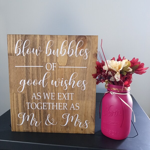 Wedding Bubble Sign - Etsy