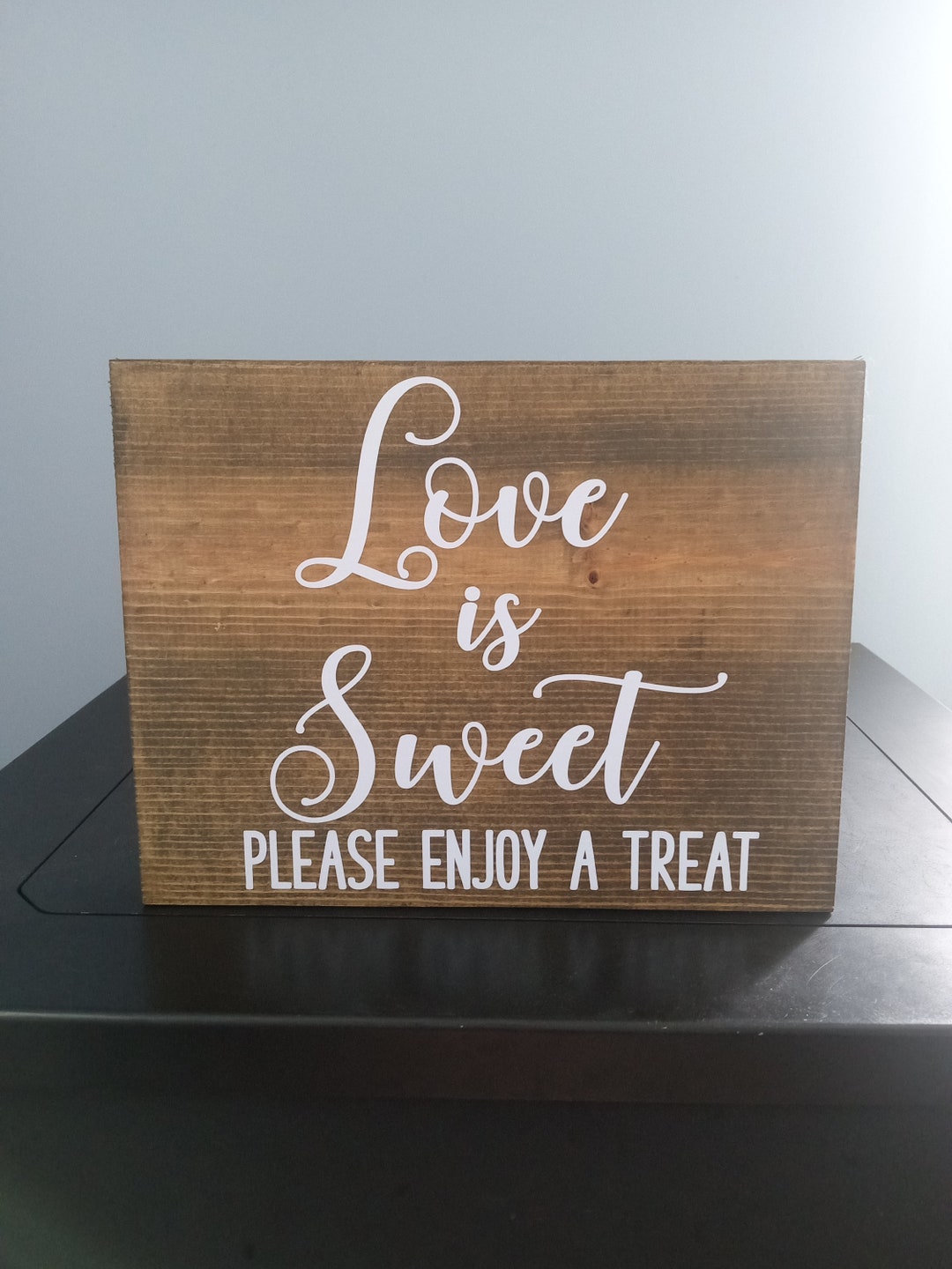 Wedding Signs, Love is Sweet Take a Treat Please Enjoy a Treat, Size ...