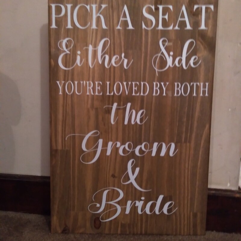 Pick a Seat Not Side - Etsy