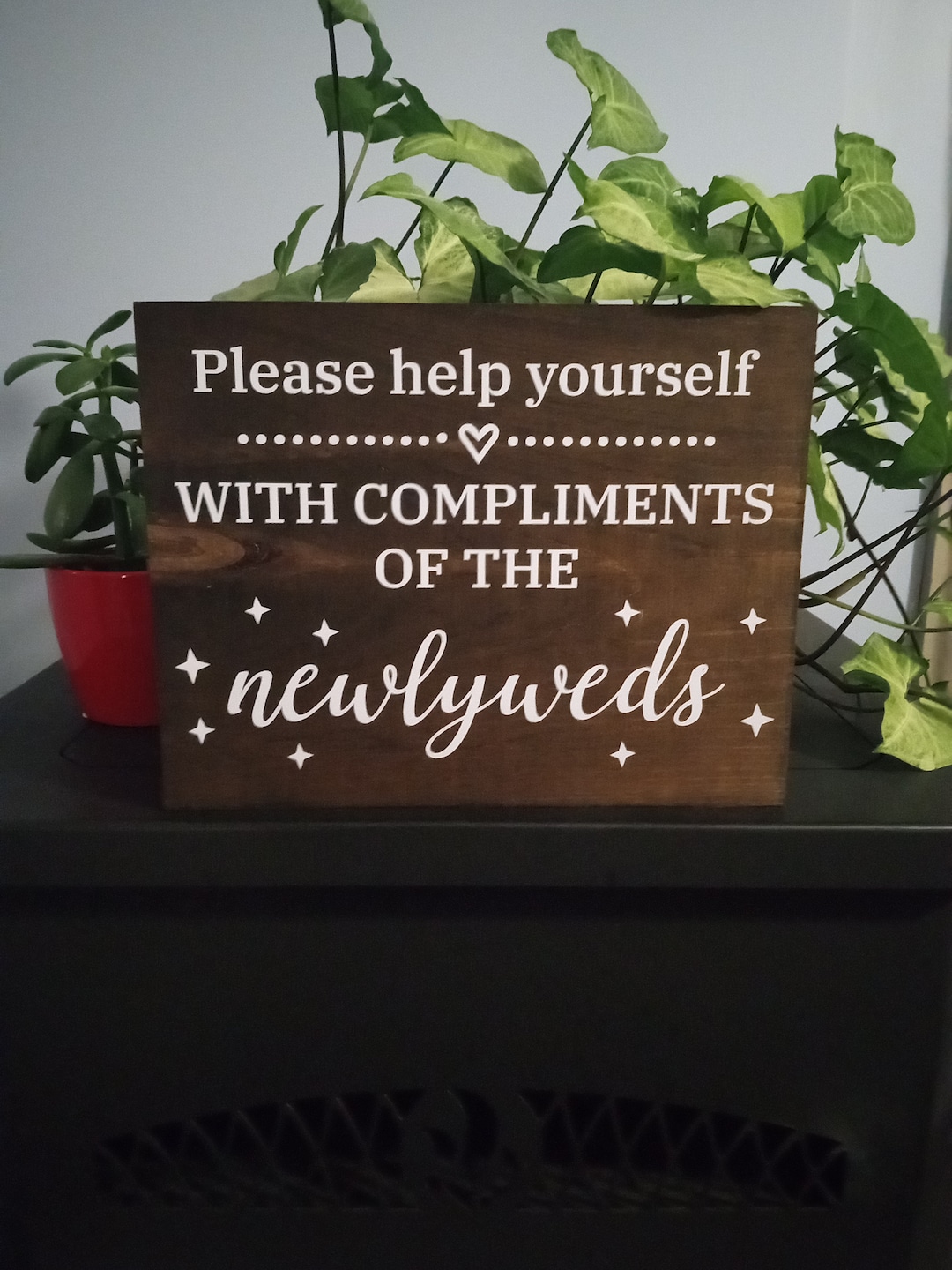 Wedding Sign Please Help Yourself With Compliments of the - Etsy