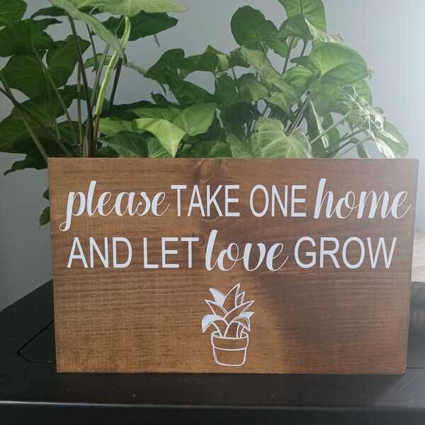 Let Love Grow Sign - Etsy