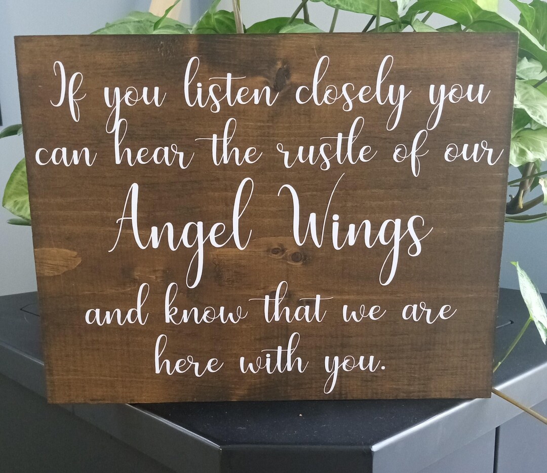 Wedding Sign, If You Listen Closely You Can Hear the Rustle of Our ...
