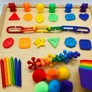Color Sorting Sensory Bin | Rainbow Colors Sensory | Color Matching ...