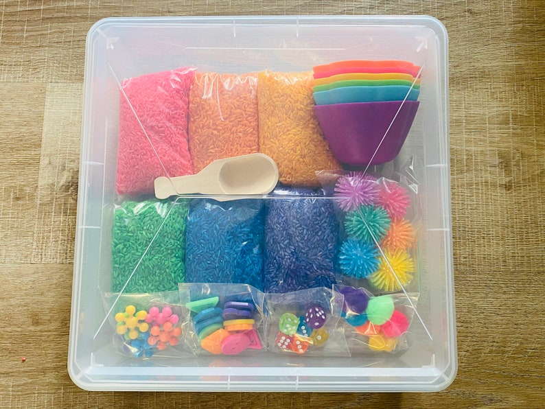 Color Sorting Sensory Bin Rainbow Colors Sensory Color - Etsy