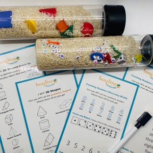 3D Shapes & Numbers Bundle | 3D Shapes Activity | Prek Counting Game ...