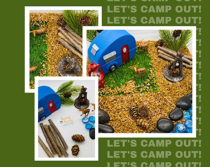 Camping Sensory Bin Nature Sensory Bin Forest Explorer Kit Summer Camp ...