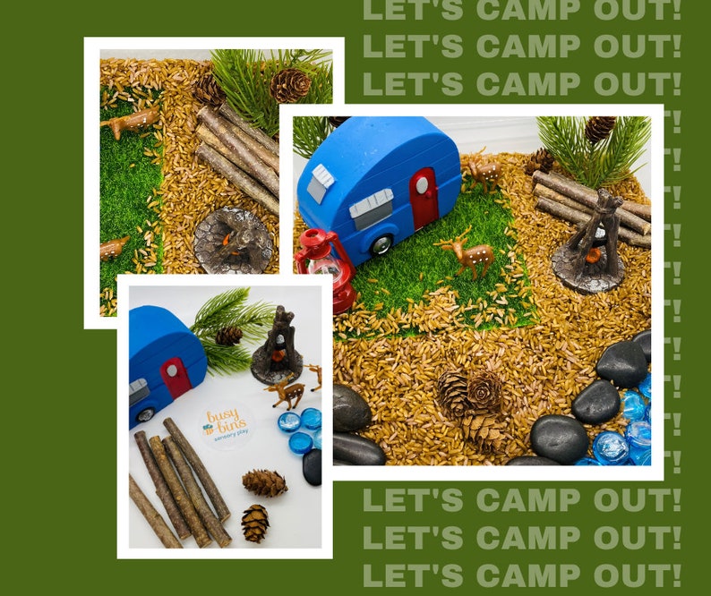 Camping Sensory Bin Nature Sensory Bin Forest Exploration Sensory ...