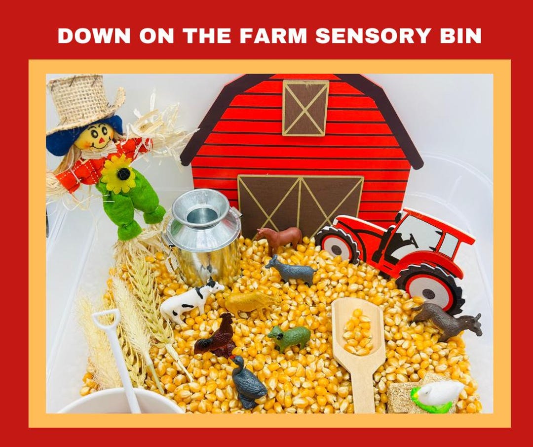 Farm Sensory Bin | Farm Animals | Barnyard Animals | Farming Sensory ...