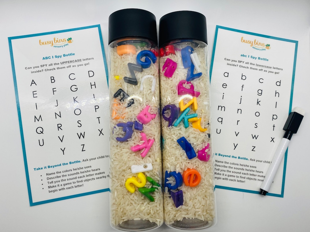 ABC Letters Bundle | Abc Letters Sensory Bottle | Prek Alphabet ...
