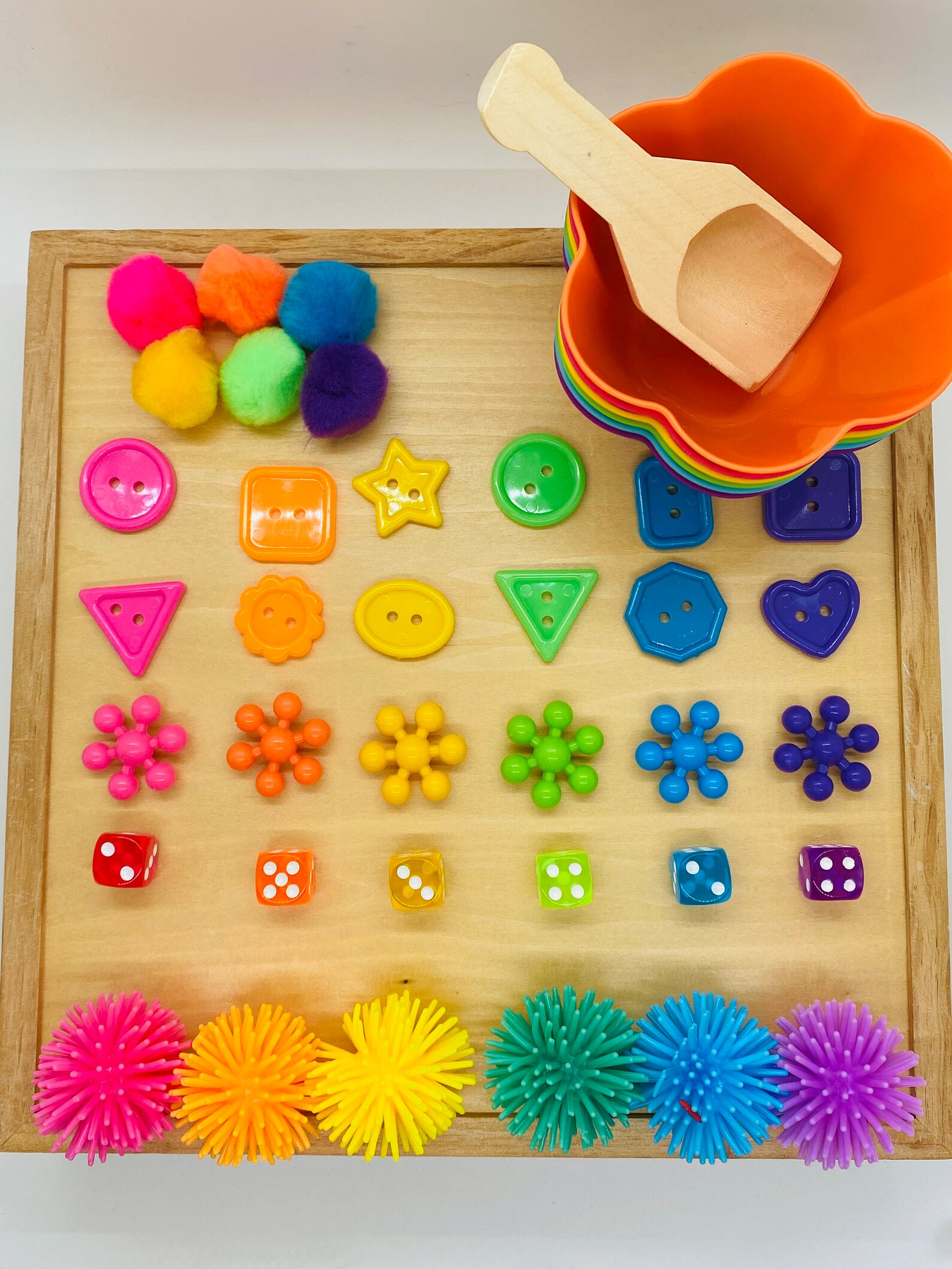 Color Sorting Sensory Bin Rainbow Colors Sensory Color - Etsy