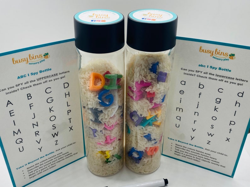 ABC Letters Bundle Abc Letters Sensory Bottle Prek - Etsy