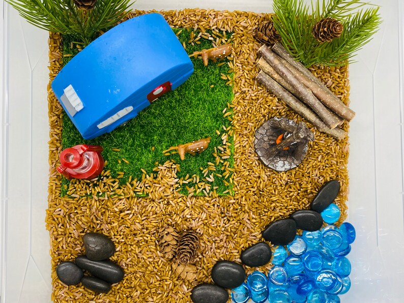 Camping Sensory Bin Nature Sensory Bin Forest Exploration - Etsy