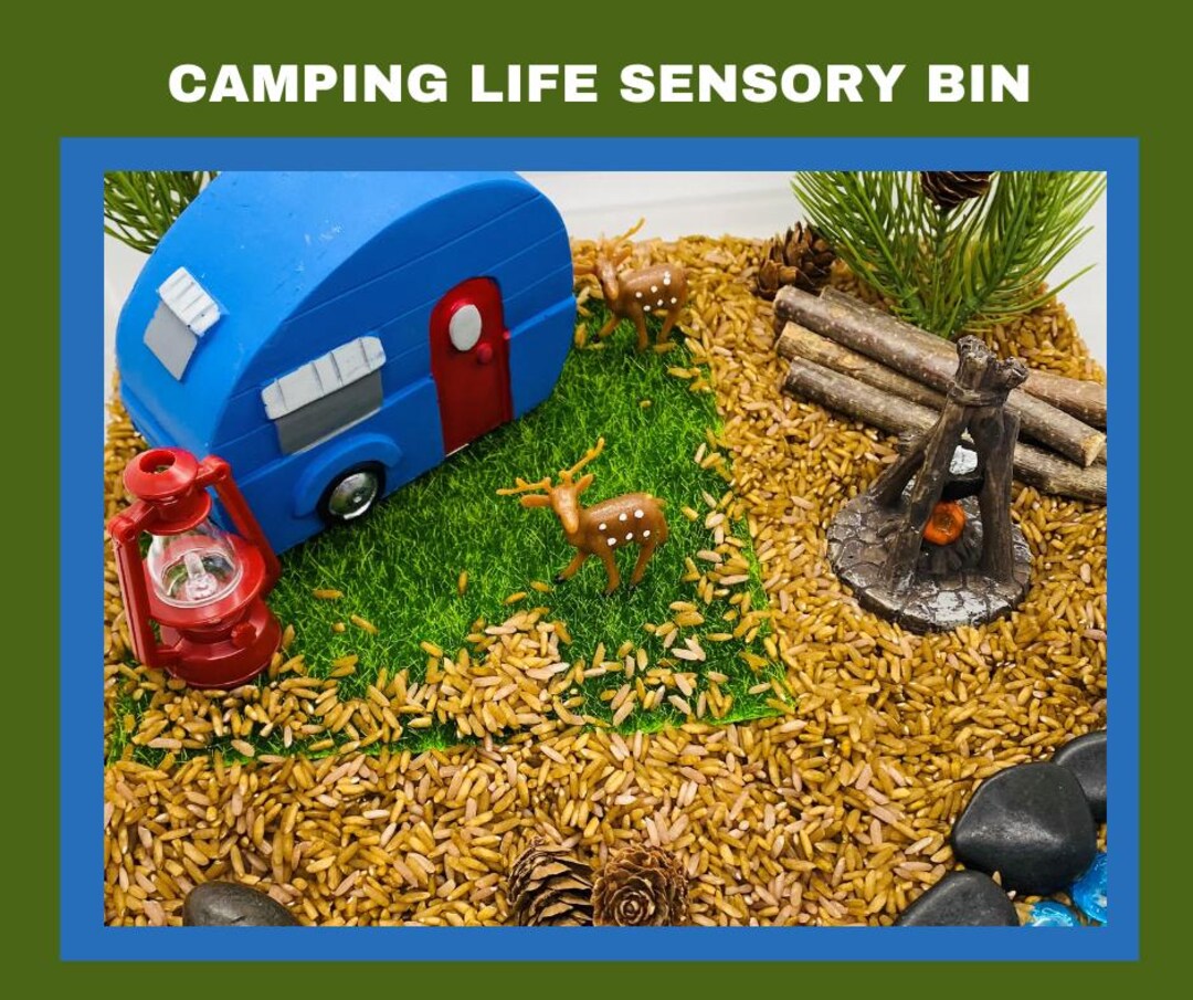 Camping Sensory Bin Nature Sensory Bin Forest Explorer Kit Summer Camp ...