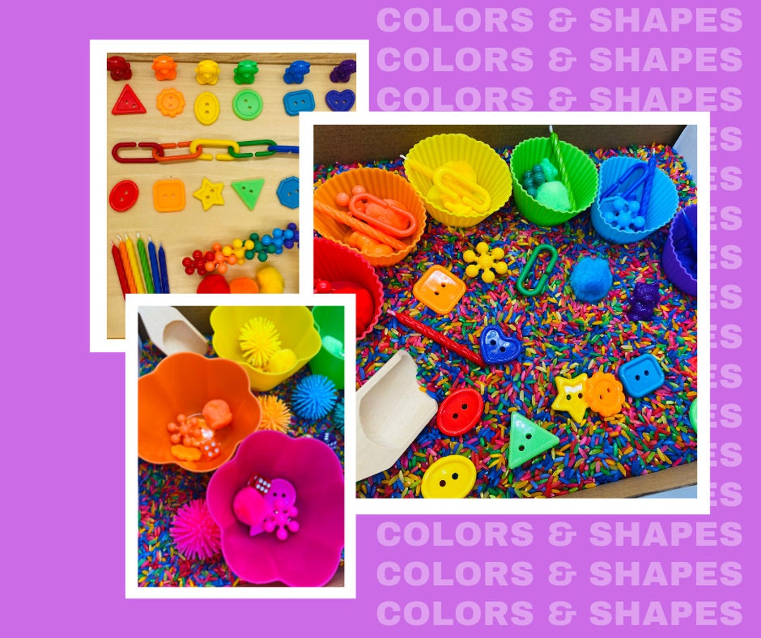 Color Sorting Sensory Bin Rainbow Colors Sensory Color Matching ...