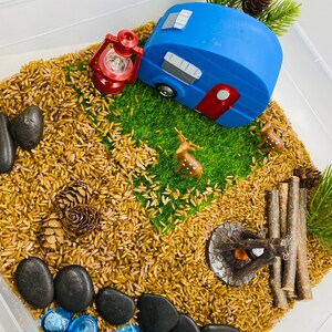 Camping Sensory Bin Nature Sensory Bin Forest Explorer Kit Summer Camp ...