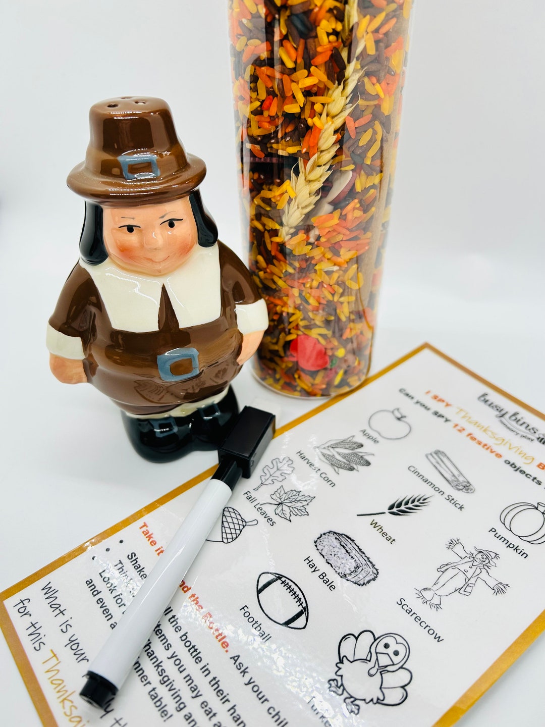 Thanksgiving Sensory I Spy Autumn I Spy Thanksgiving - Etsy