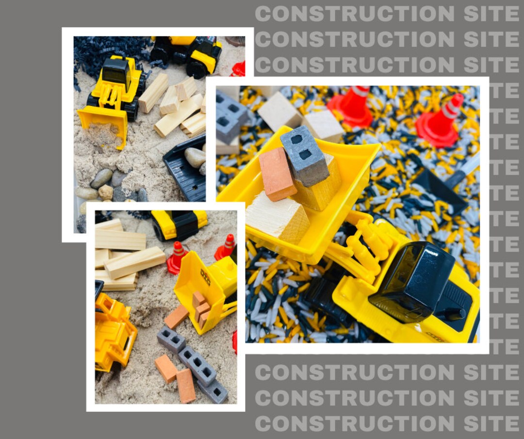 Construction Zone Sensory Bin Speech Therapy Kit OT Therapy Kit ...