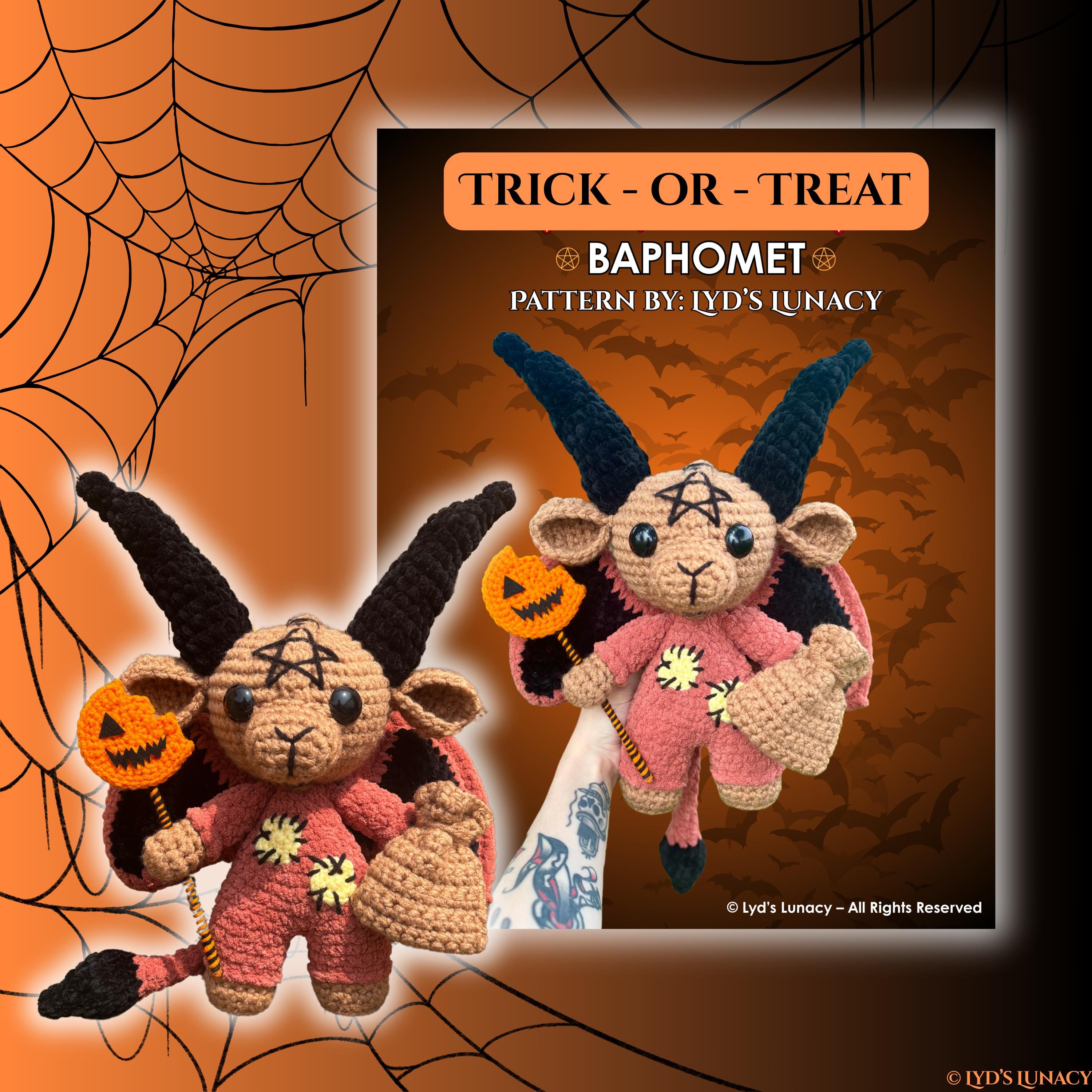 Baphomet Crochet Pattern Bundle: Occult Goat Amigurumi Plush (PDF ...