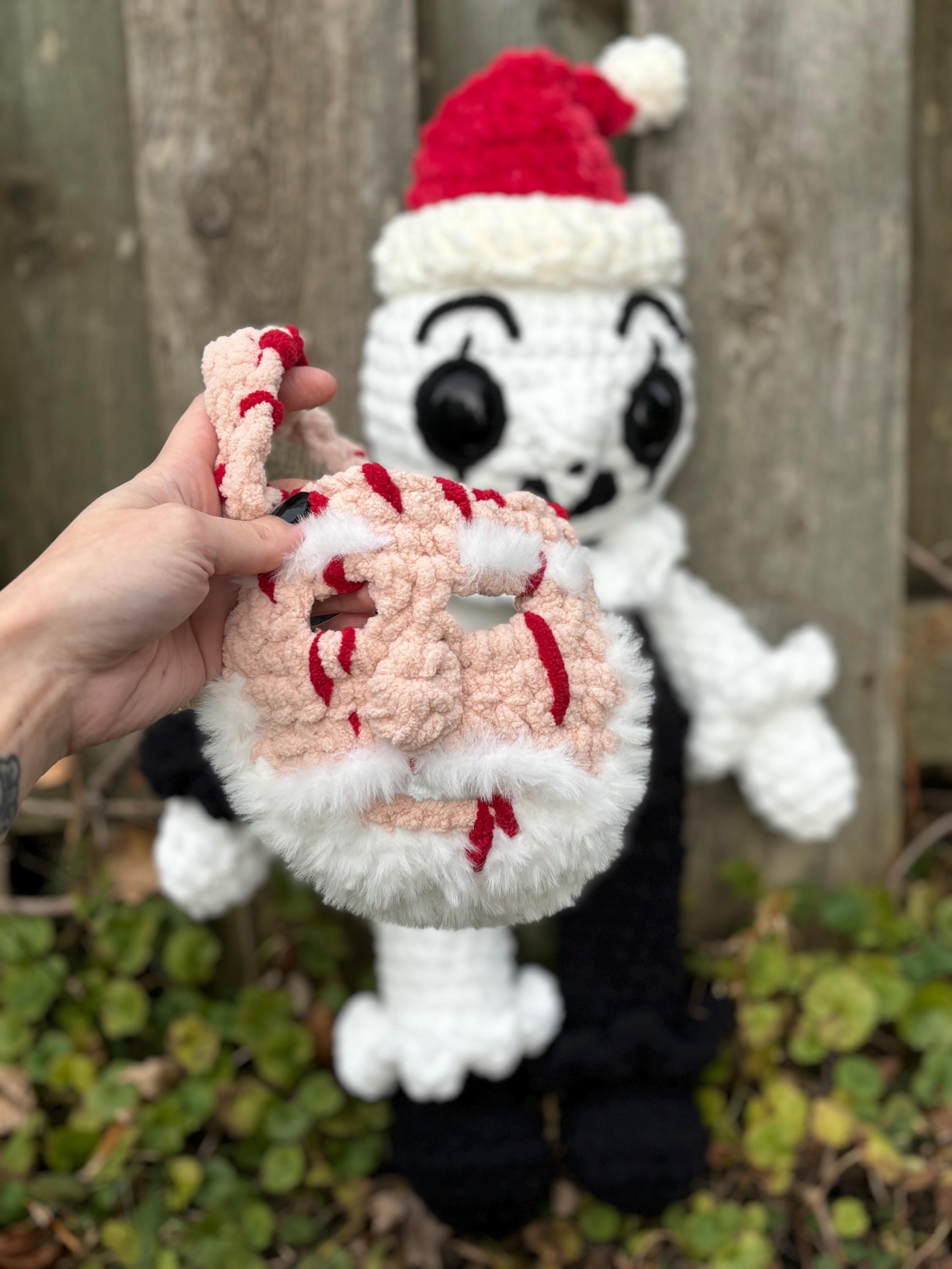 Art the Clown Santa Terrifier Horror Slashie Plushie Handmade Crochet ...