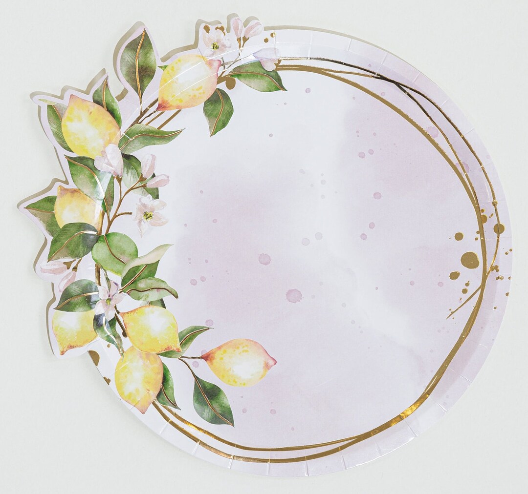 Lemon Capri Dinner Plates (8), She Found Her Main Squeeze Lemon Bridal ...