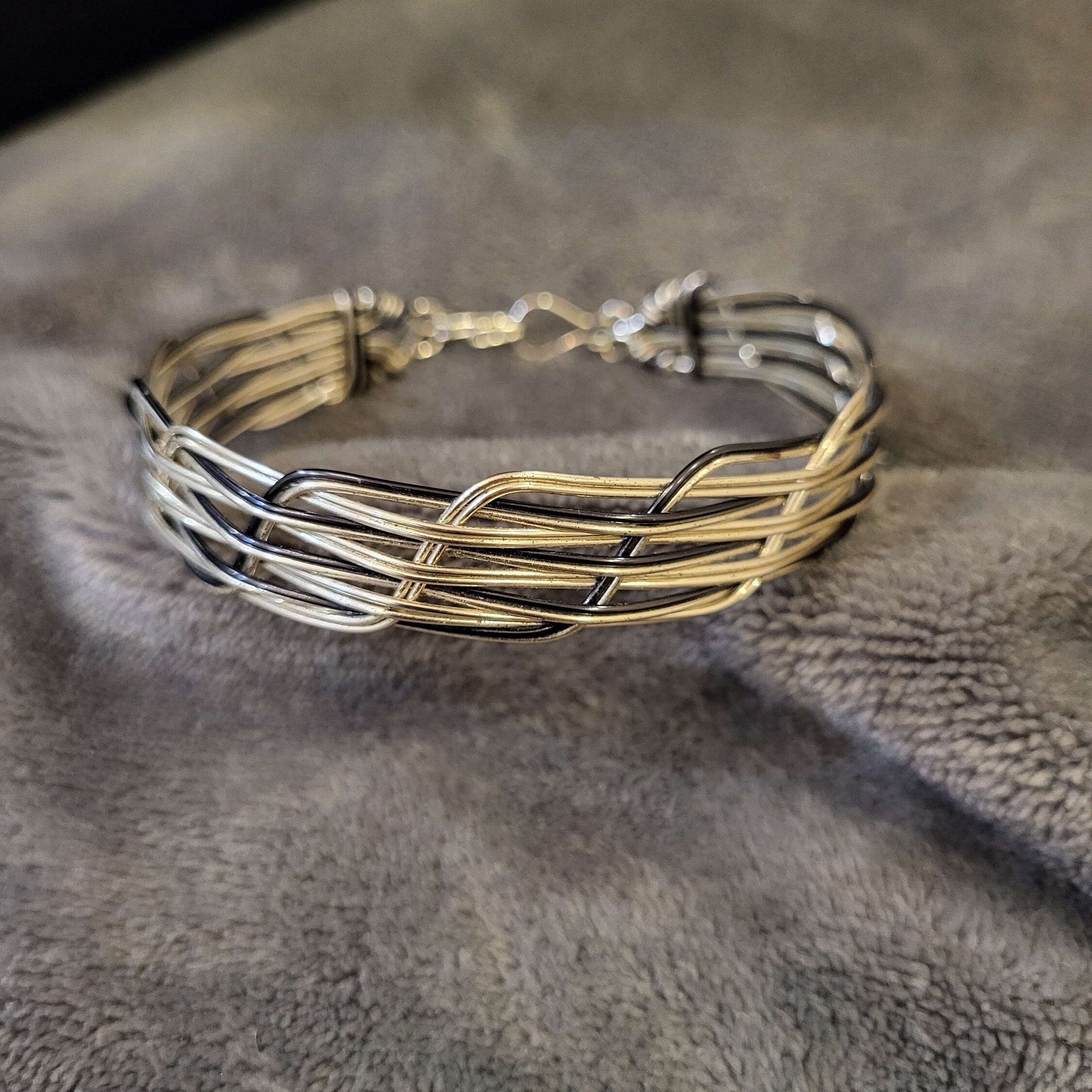 Woven Wire Bracelet - Etsy