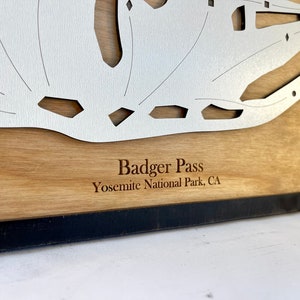 Badger Pass, Yosemite National Park, California- Ski Trail Map, 3D ...