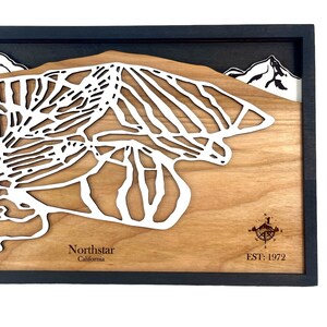 Northstar California Ski Resort Map: 3D Layered Wood Trail Art - Etsy