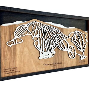 Okemo Mountain Ski Trail Map: 3D Layered Wood Ski Resort Art - Etsy