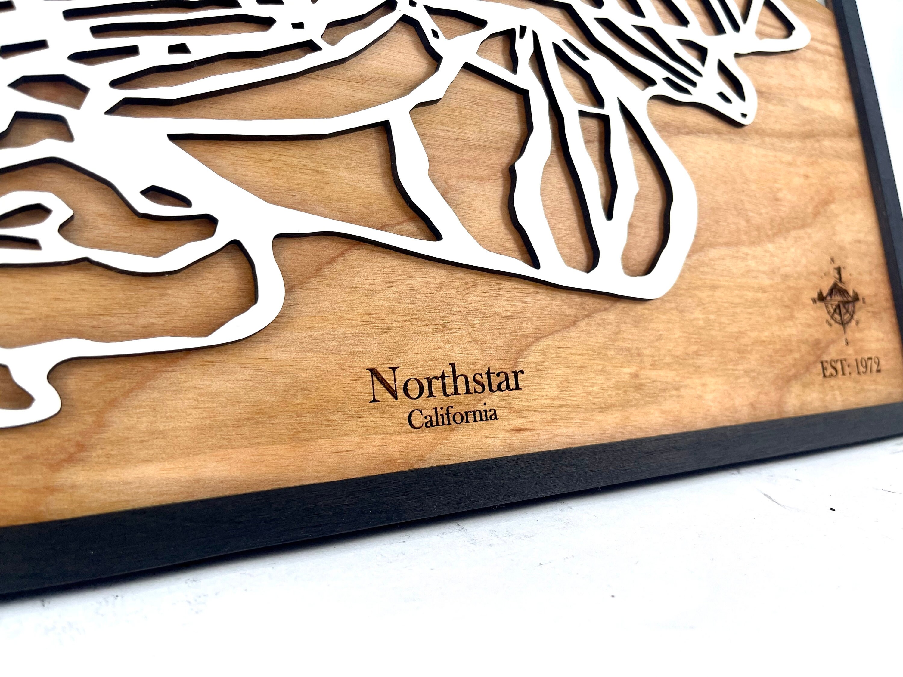 Northstar California Ski Resort Map: 3D Layered Wood Trail Art - Etsy