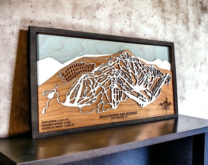 Ski Trail Map Holder - Etsy