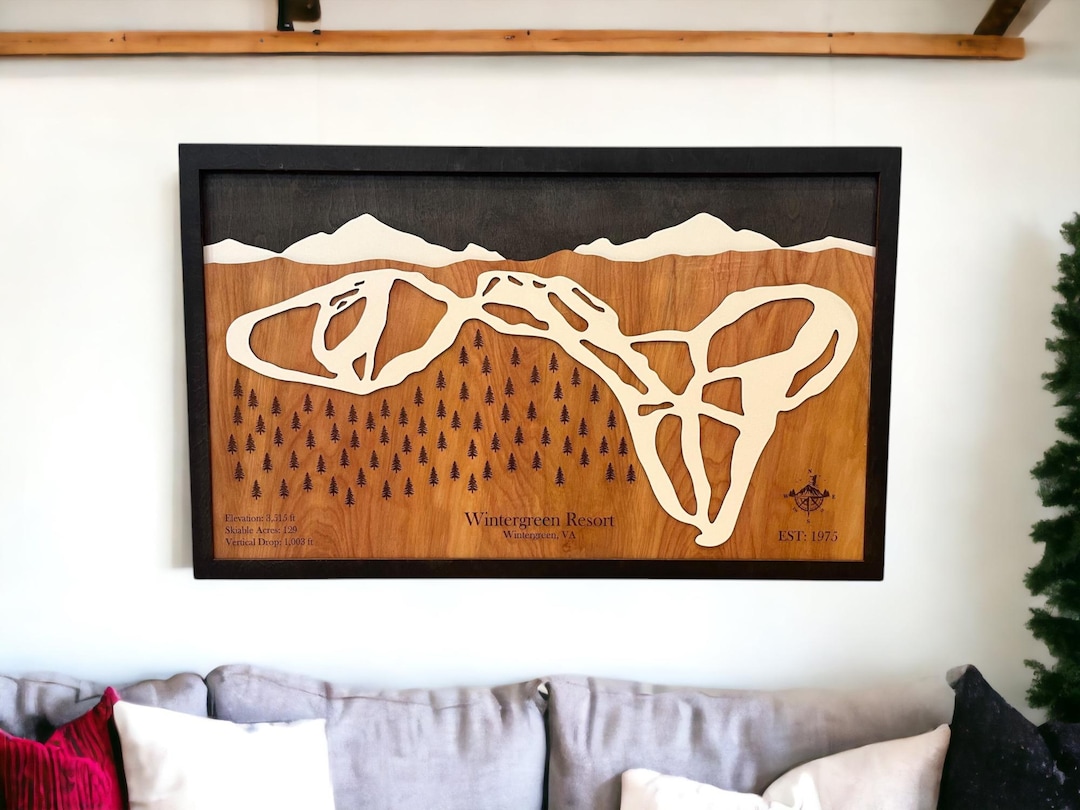 Wintergreen Ski Resort, Wintergreen, Virginia: Ski Trail Map, Ski House ...