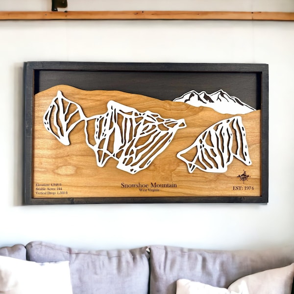 Snowshoe Mountain Wall Decor - Etsy