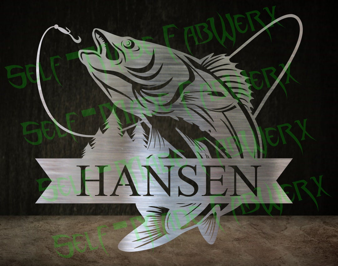Walleye Designs SVG - DXF - Plasma - Etsy