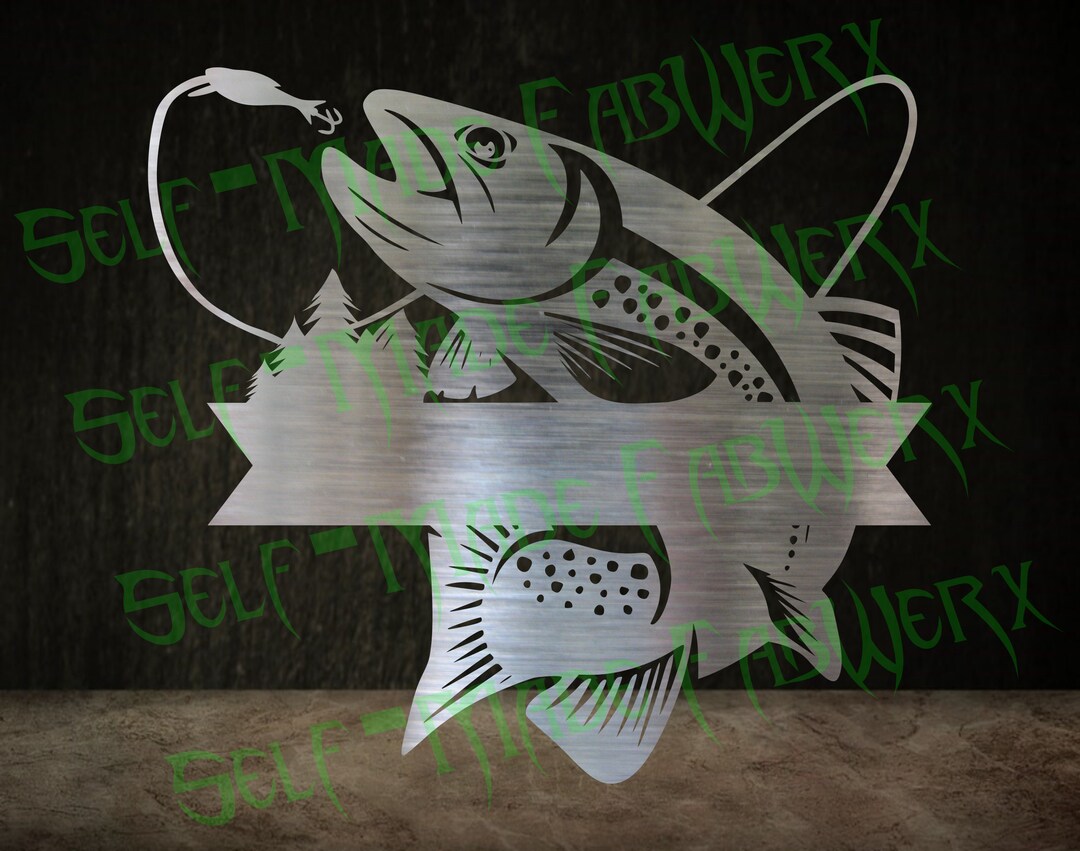 Trout Design SVG - DXF - PLASMA - Etsy