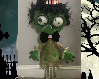 Creature, Zombie, Halloween Wreath Attachment,zombie Wreath Attachment ...