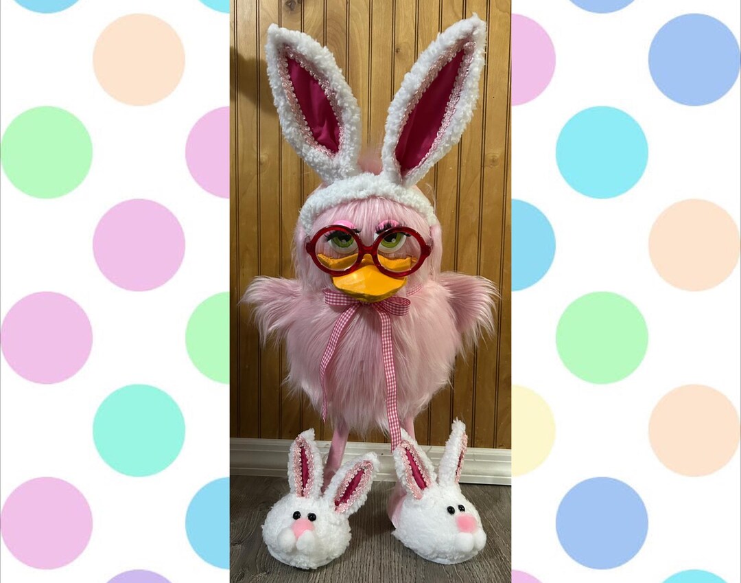Pink Quacker Easter Wreath Attachment - Etsy
