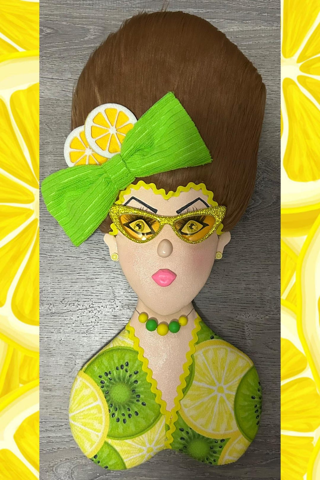 Citrus Lady Wreath Attachment - Etsy
