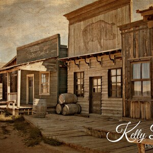 Ghost Town, Movie Set, Western Photographic Art; Print, Gallery Wrap or ...