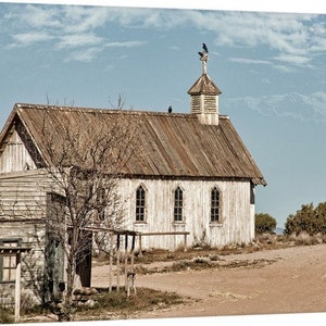 Old Church, Rustic Decor, Western Art, Western Church House, Western ...