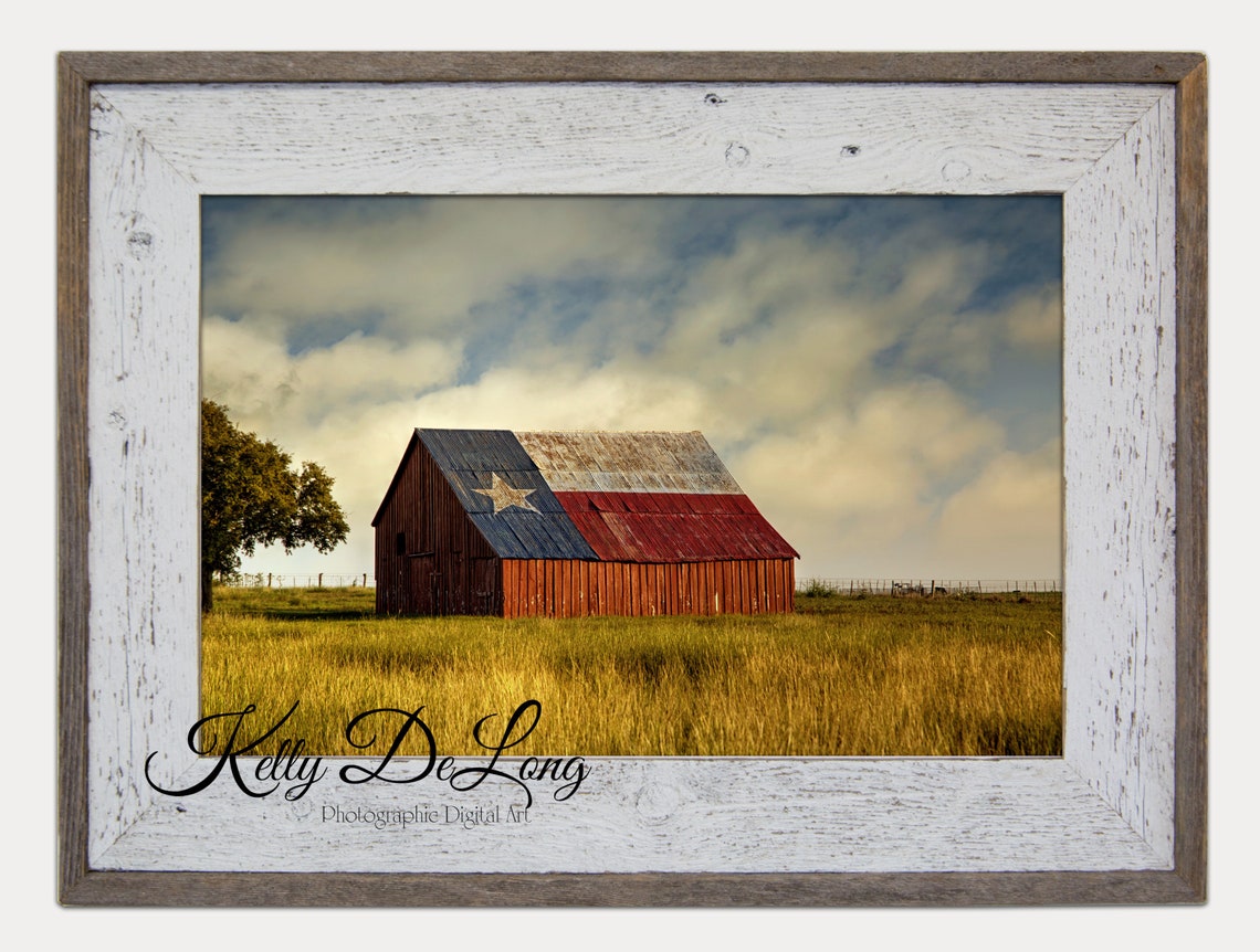 Rustic Texas Flag Barn. Texas Country at Its Best Perfect for Country ...