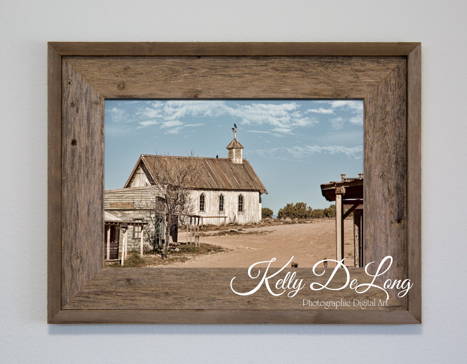 Old Church, Rustic Decor, Western Art, Western Church House, Western ...