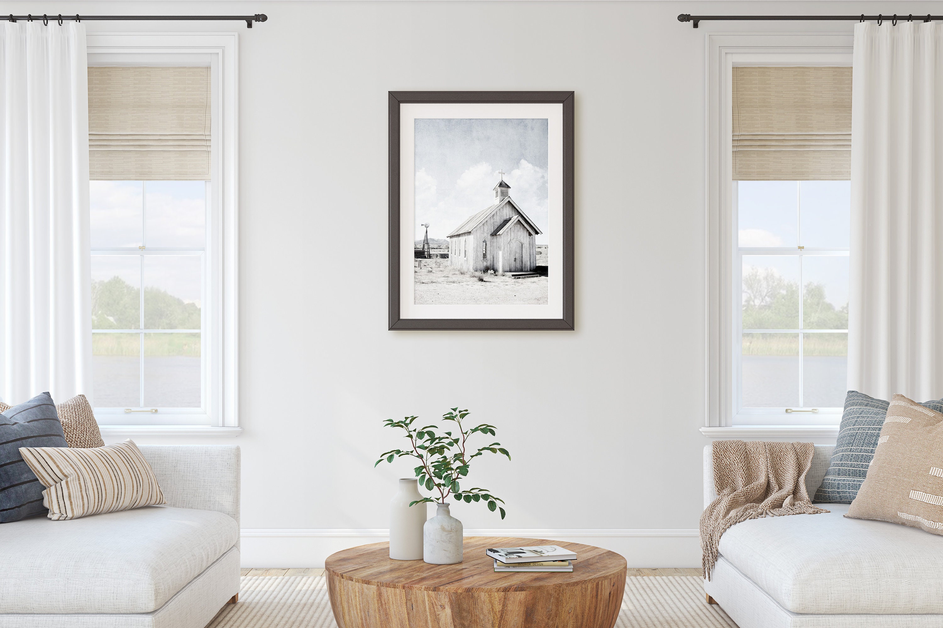 Old Church, Rustic Decor, Western Art, Western Church House, Western ...